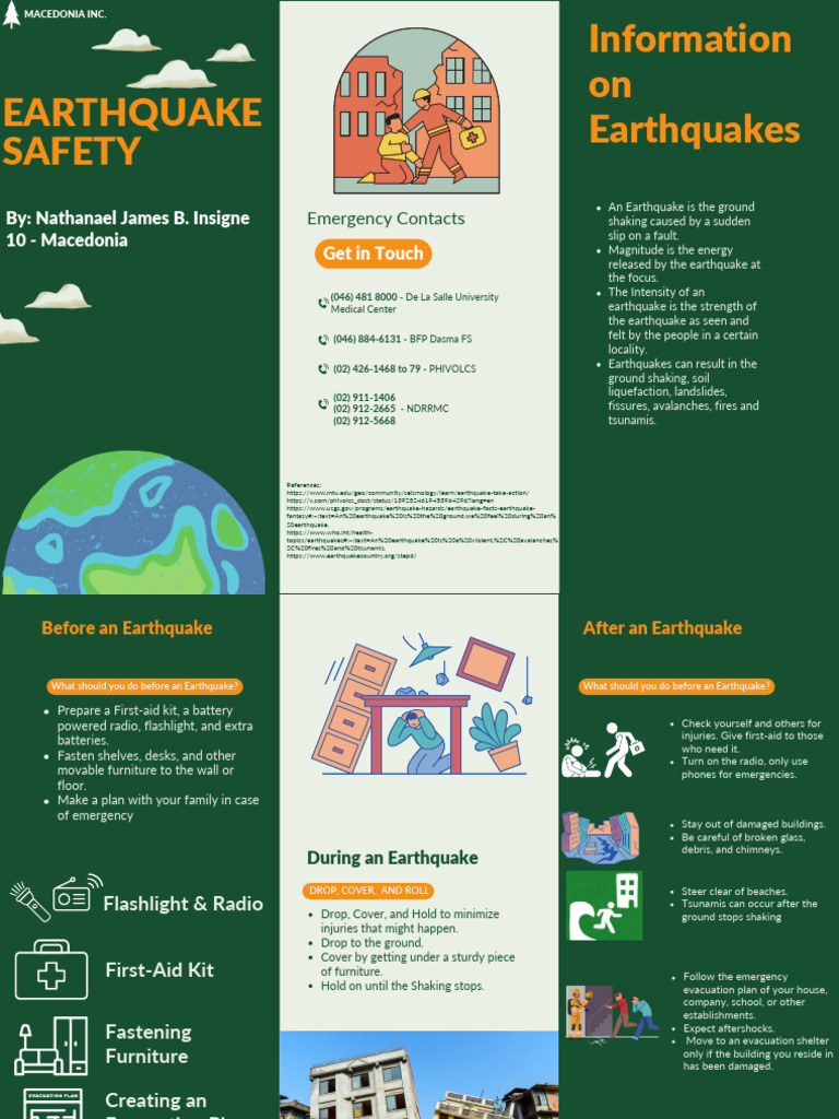 Earthquake Brochure | PDF | Earthquakes | Seismology