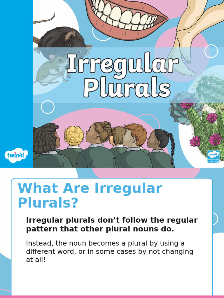 Irregular Plurals for Grades 5-6 | PDF | Language Arts & Discipline