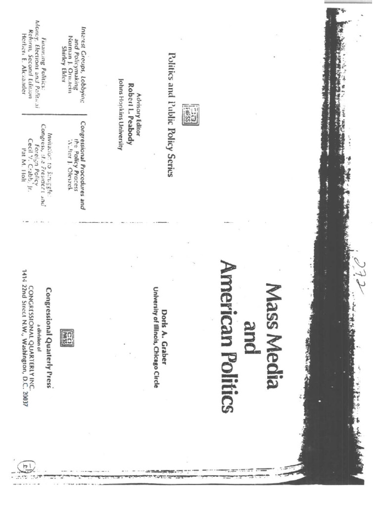 Mass Media and American Politics | PDF