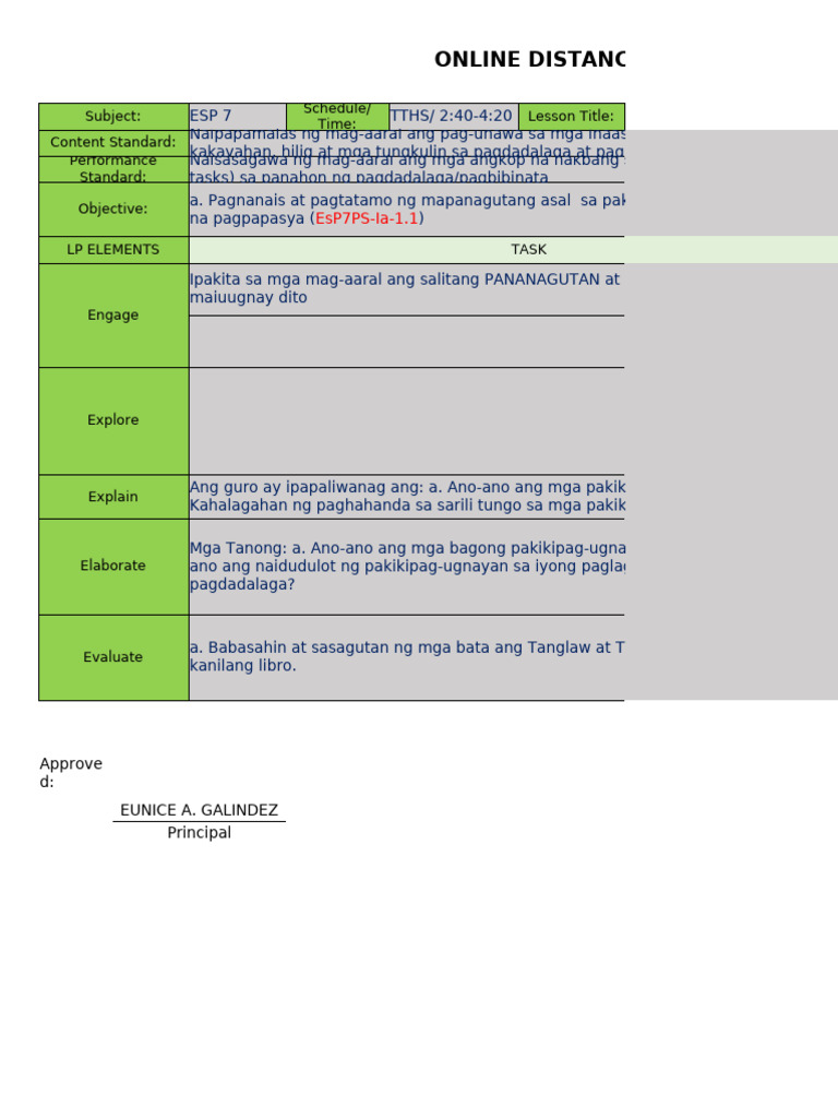Online Learning Plans for ESP & Science | PDF | Career & Growth | Self ...