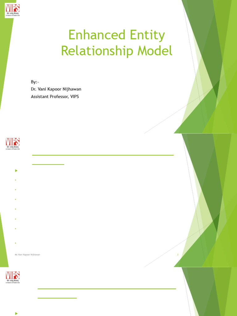 Enhanced Entity Relationship Model | PDF | Inheritance (Object Oriented Programming) | Software ...