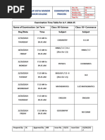 CXC 2026 Study Timetable | PDF