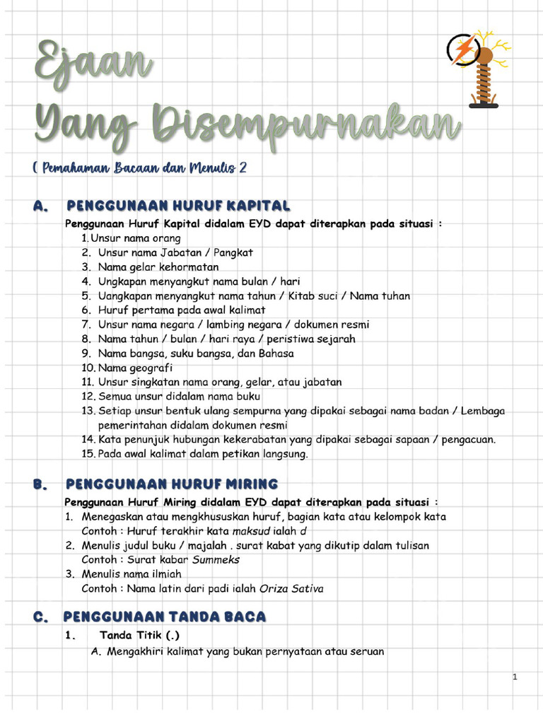 PBM 2 - EYD Dan Kaidah Kebahasaan Umum | PDF