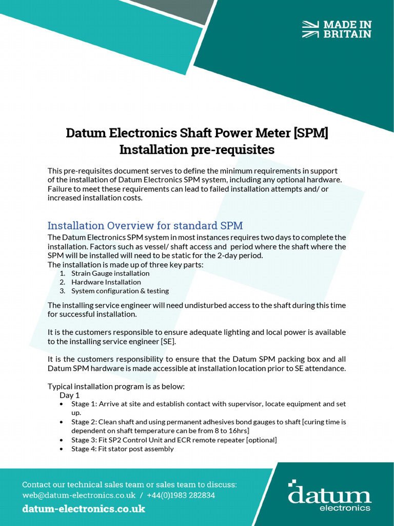 SPM Installation Pre-requisites Guide | PDF | Electrical Engineering ...