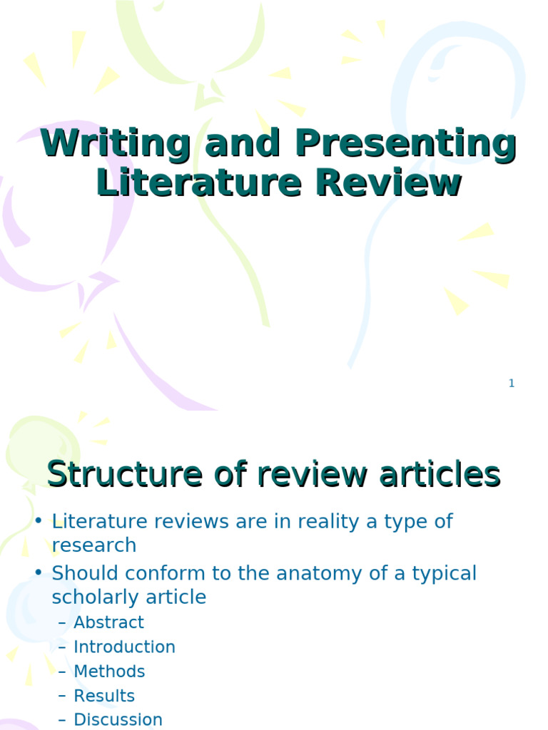 L 9 Literature Review | PDF | Literature Review | Experiment
