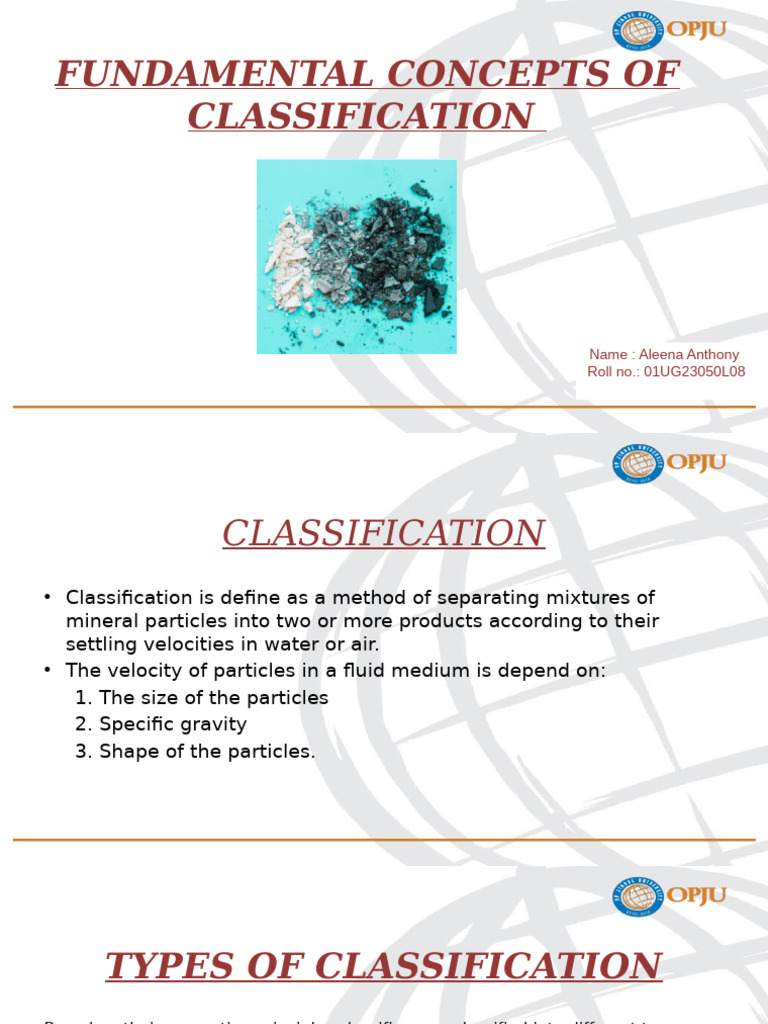Minerals Dressing Ppt2 | PDF | Science & Mathematics | Technology & Engineering