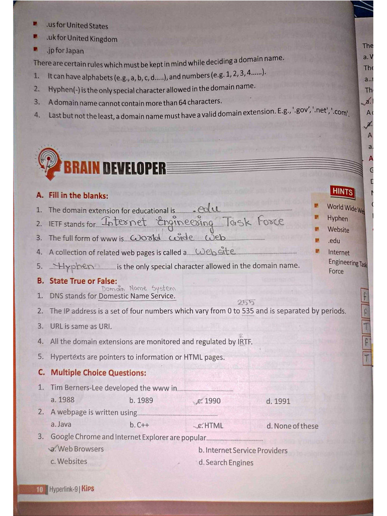 Kanak Choudhary Class 9TH C Computer PDF | PDF