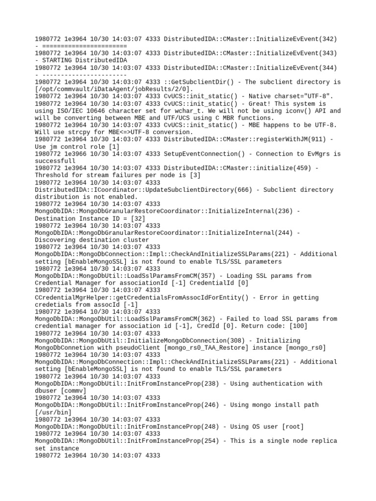 MongoDB Connection Initialization Logs | PDF | Transport Layer Security | Mongo Db