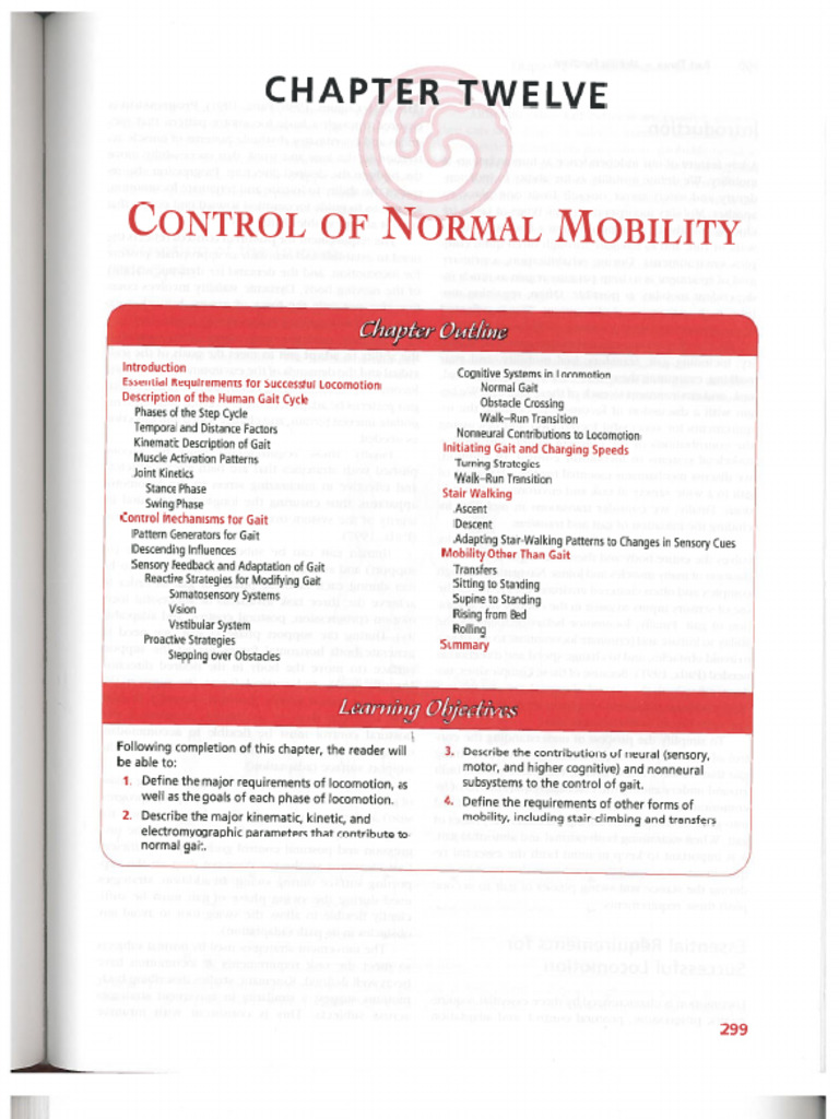 Control of Normal Mobility - ch12 | PDF