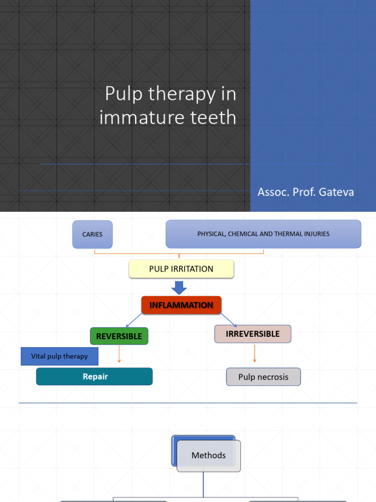 Pulp Therapy in Immature Teeth | PDF | Dentin | Medical Specialties