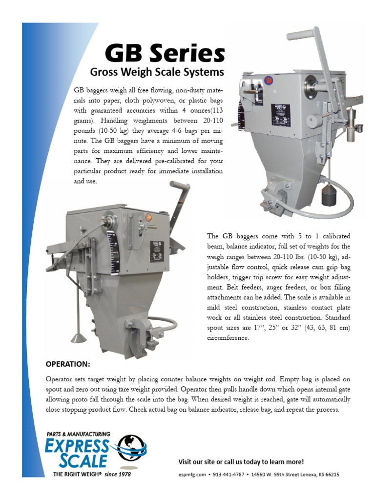 GB Series: Gross Weigh Scale Systems | PDF