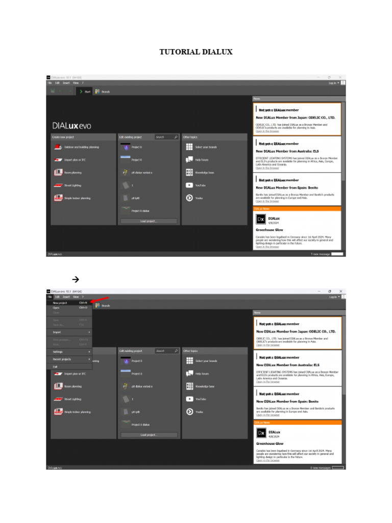 Tutorial Dialux | PDF