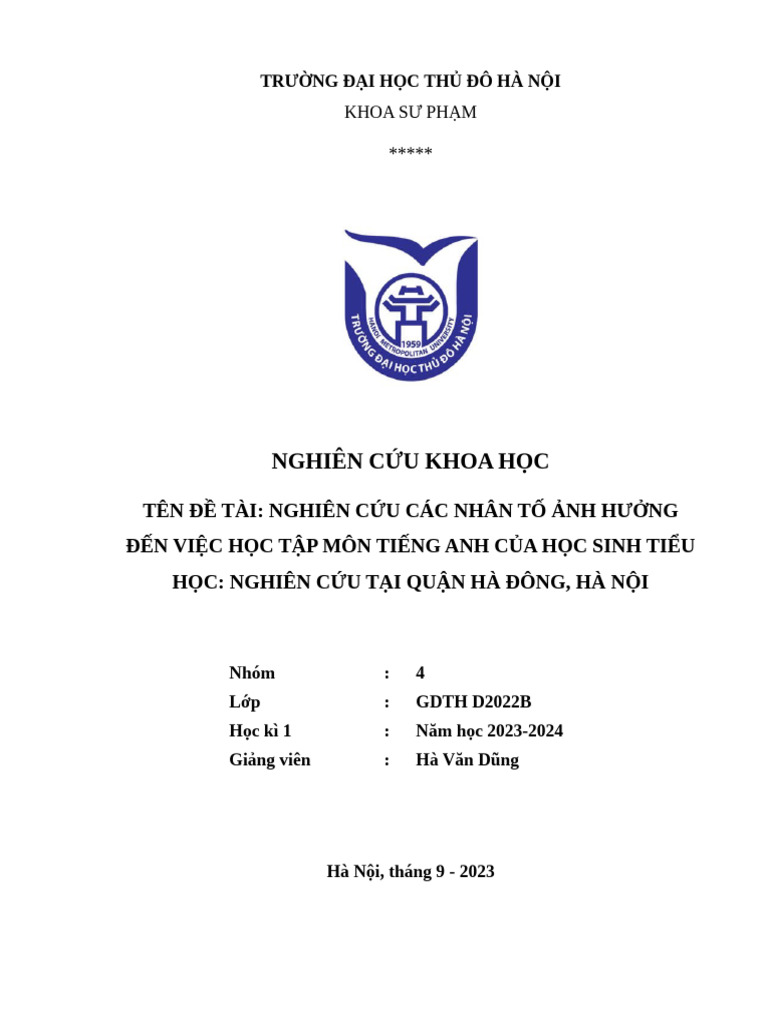 Nhóm 4 - PPNCKH | PDF