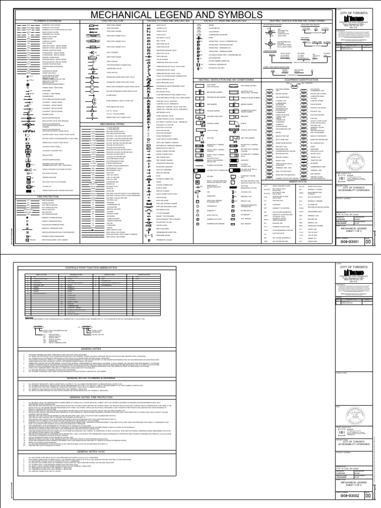 21 05 - IFC Drawings - Mechanical Legend | PDF | Valve | Duct (Flow)
