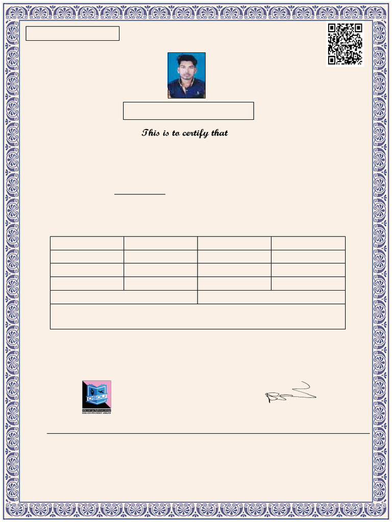 Os Cit Certificate 3341450323042812 | PDF