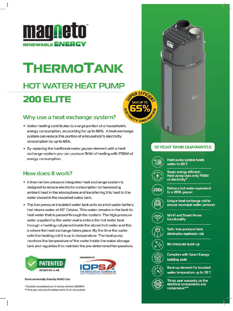 200 Elite Series Termo Tank | PDF