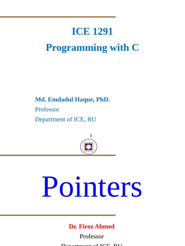 Chapter 5 - Pointers | PDF | Pointer (Computer Programming) | Parameter ... Chapter 5 - Pointers | PDF | Pointer (Computer Programming) | Parameter ...