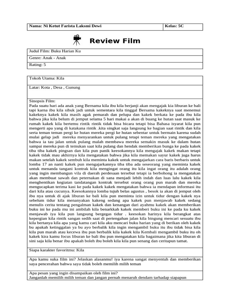 Review Film Farista 5C | PDF