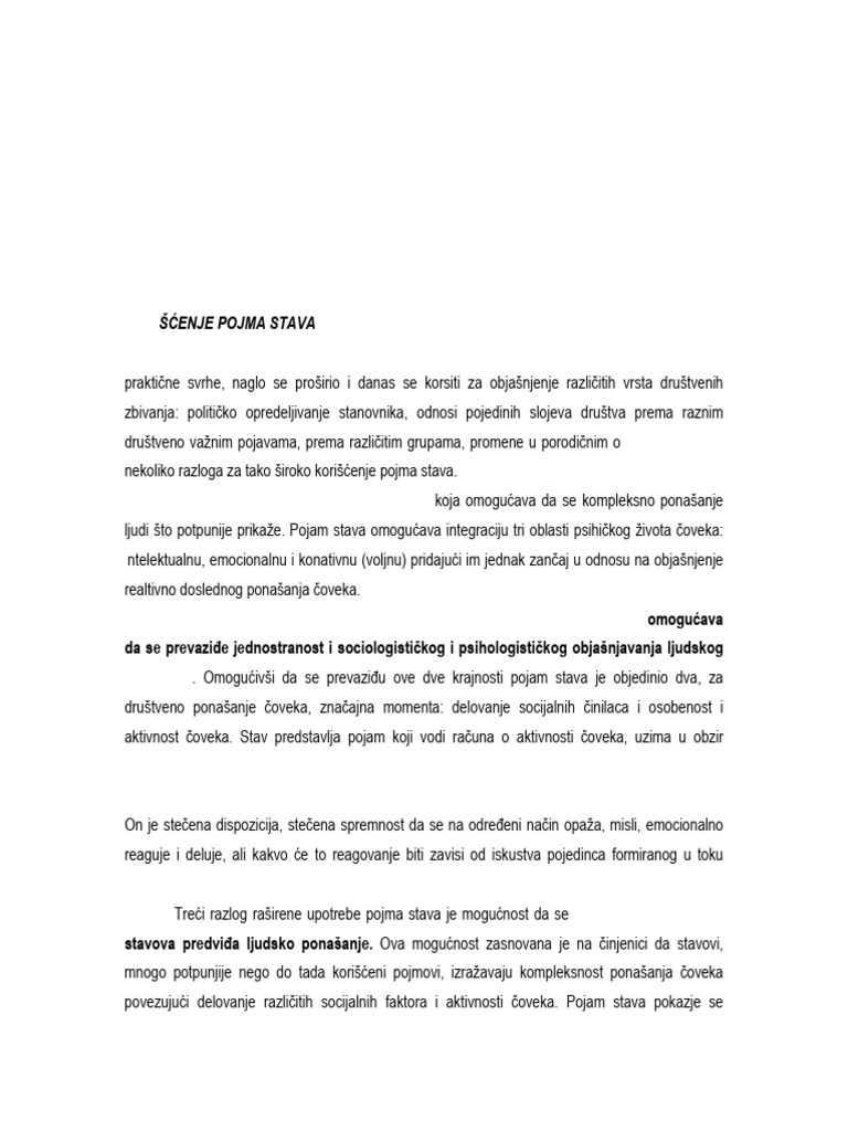 Stavovi I Socijalna Distanca Prema Osobama Sa Invaliditetom | PDF