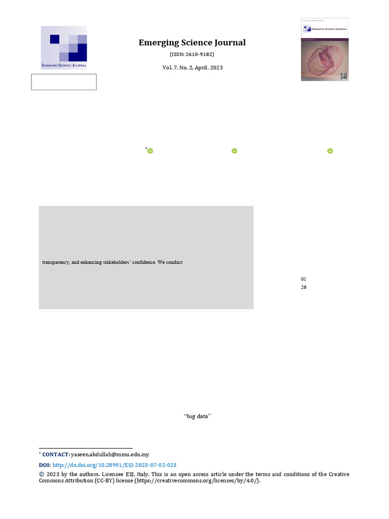 Big Data Analytics and Auditing A Review and Synthesis of Literature ...