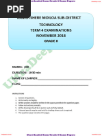 Digital Technology Grade8 Test | PDF | Computer Hardware | Input/Output