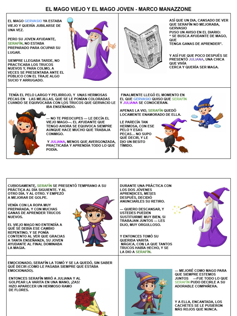 La Magia del Viejo y el Joven Mago | PDF