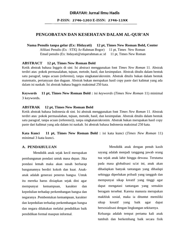 Jurnal Dirayah | PDF