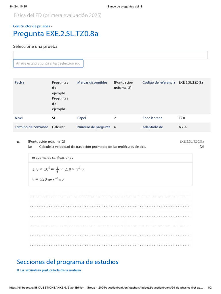 Banco de Preguntas Del IB1 | PDF