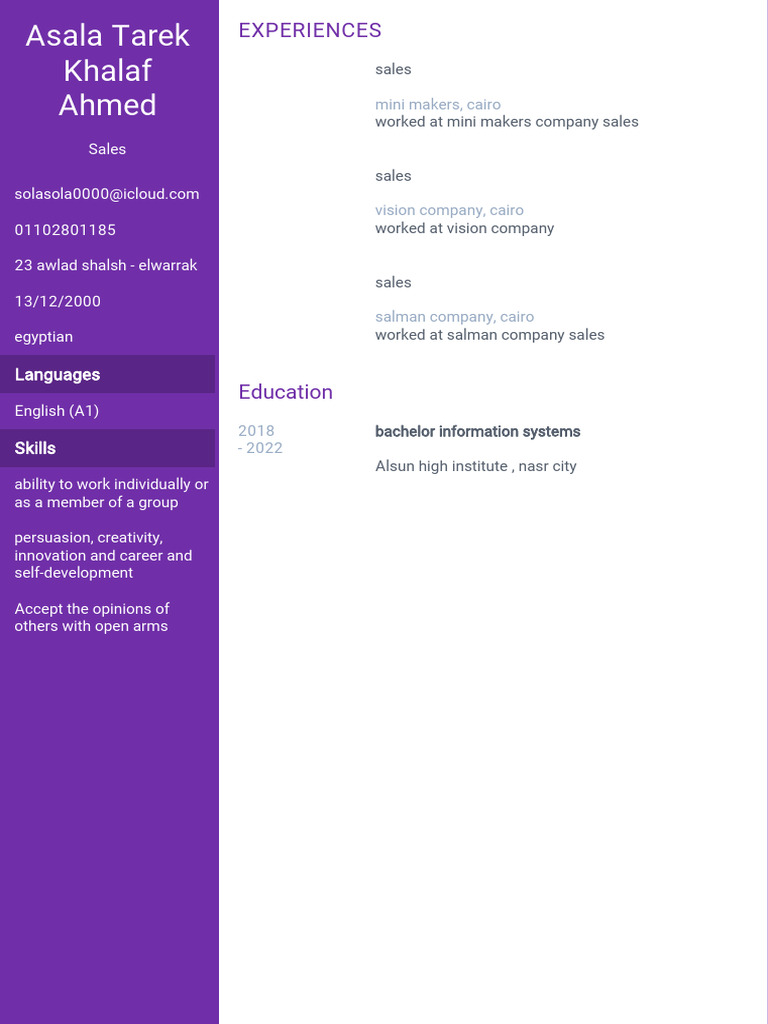 Mini Makers, Cairo: Languages | PDF