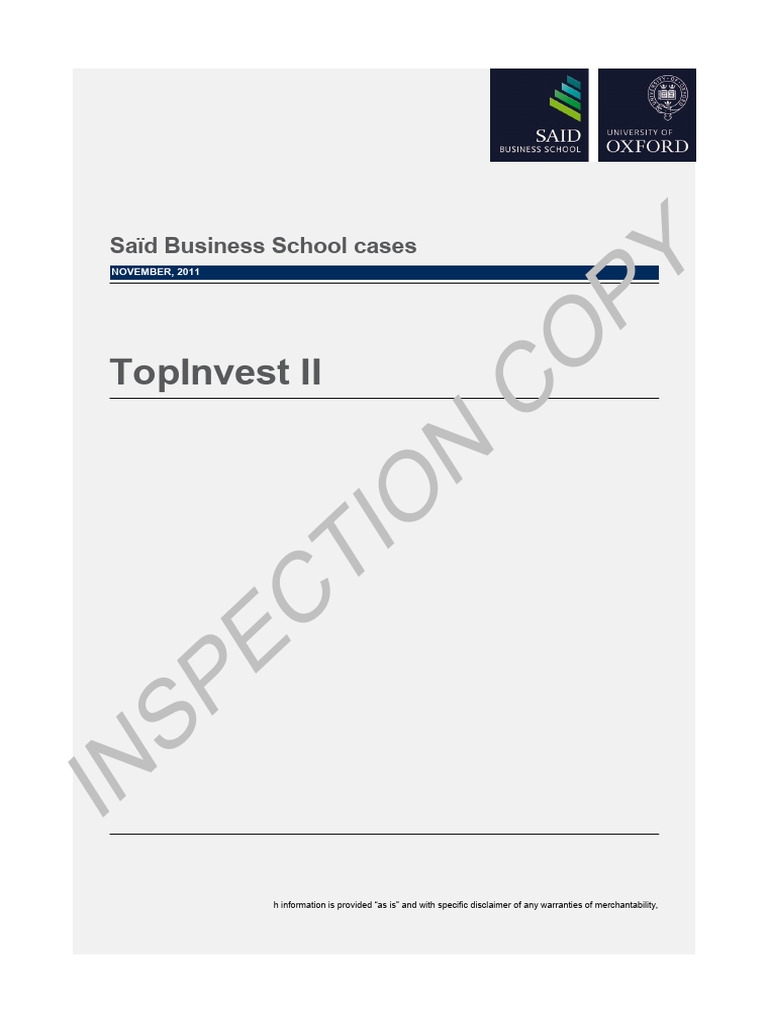 Topinvest New Watermark | PDF | Partnership | Limited Partnership