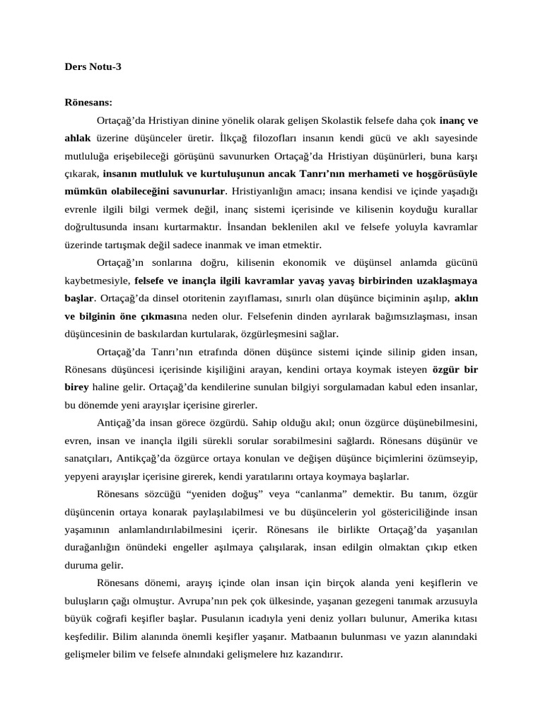 Ders Notu-3 | PDF