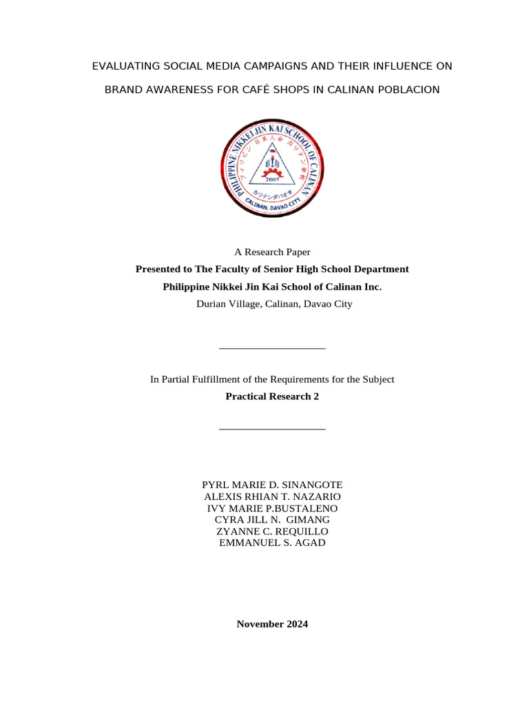 Chapter 1 & 2 Second Submission - Abm 1 - PR 2 | PDF | Social Media ...