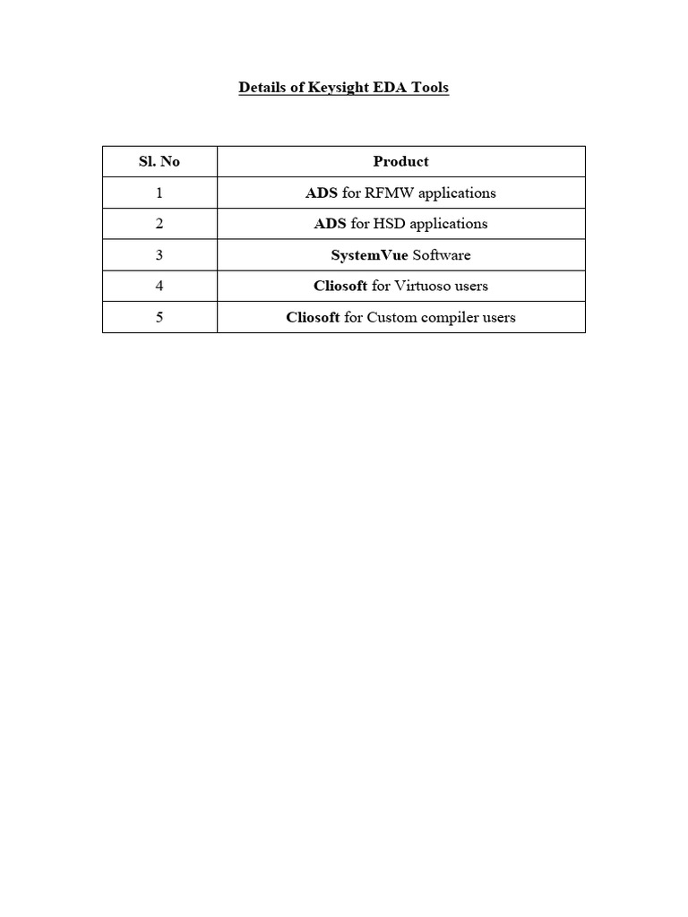 Keysight List of Product | PDF