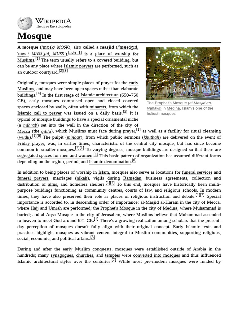 Mosque | PDF | Mosque | Ramadan