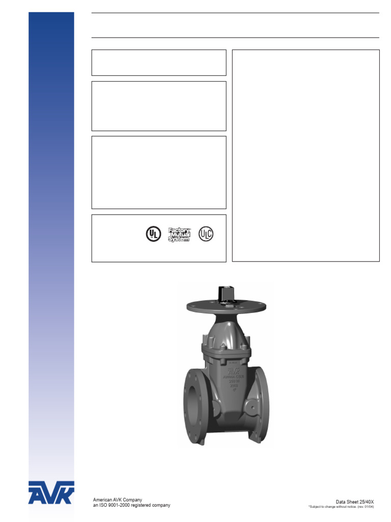 25-40X Fire 250 AA PI FLG | PDF | Valve | Screw