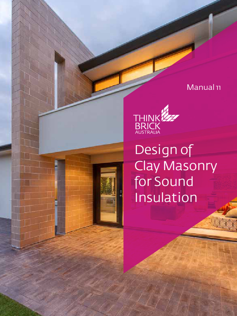 TBA 11 - Design of Clay Masonry For Sound Insulation | PDF | Sound