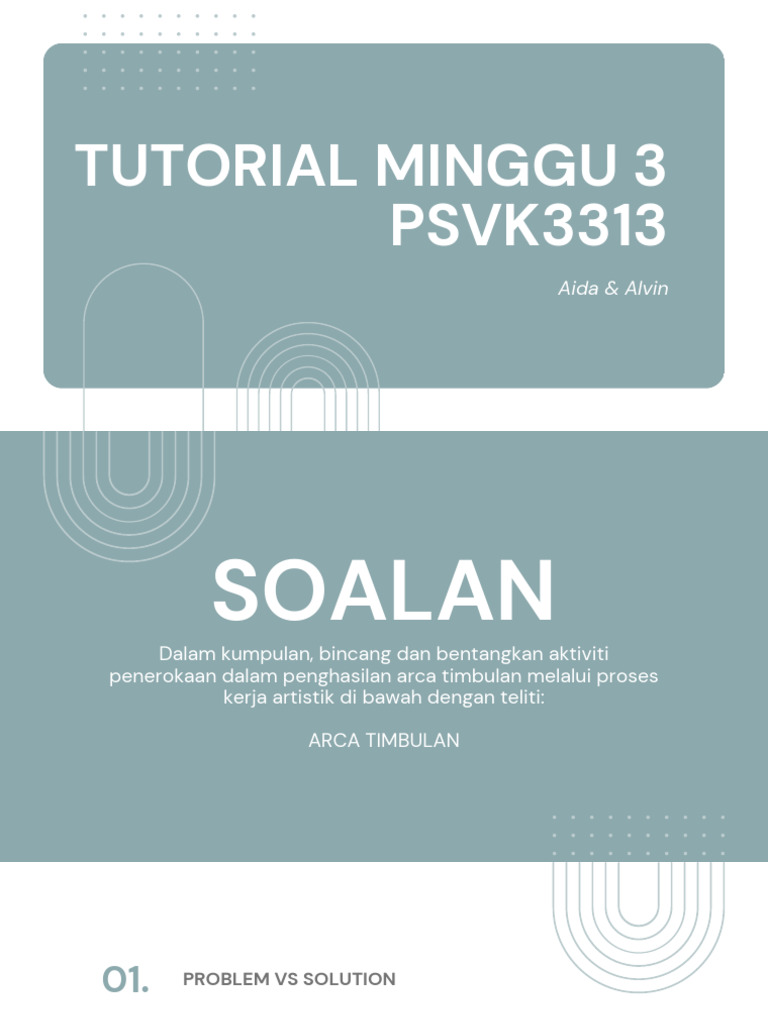 Tutorial Minggu 3 PSVK3313 | PDF