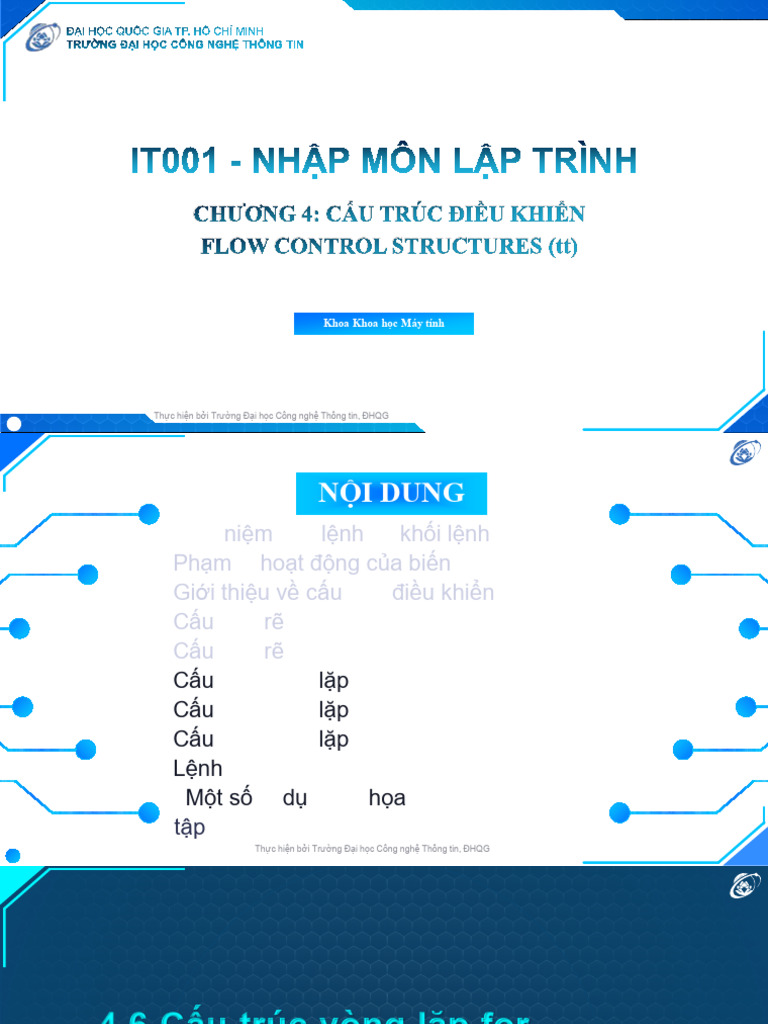 Slide Chap4.2 CauDieuKien VongLap | PDF