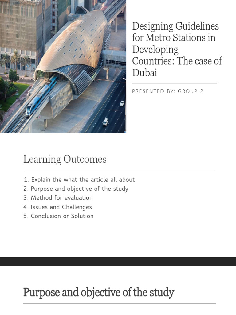 Metro Station Design Guidelines for Dubai | PDF | Wound | Civil Engineering