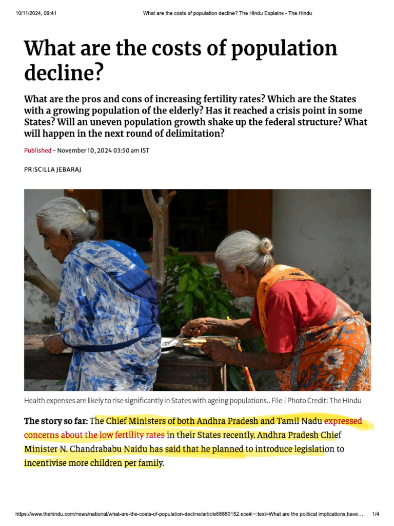 Costs of Population Decline | PDF