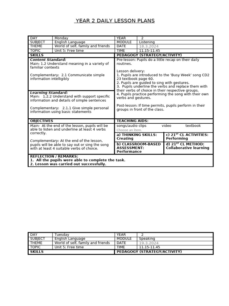 Y2 M2 | PDF | Teachers | Pedagogy