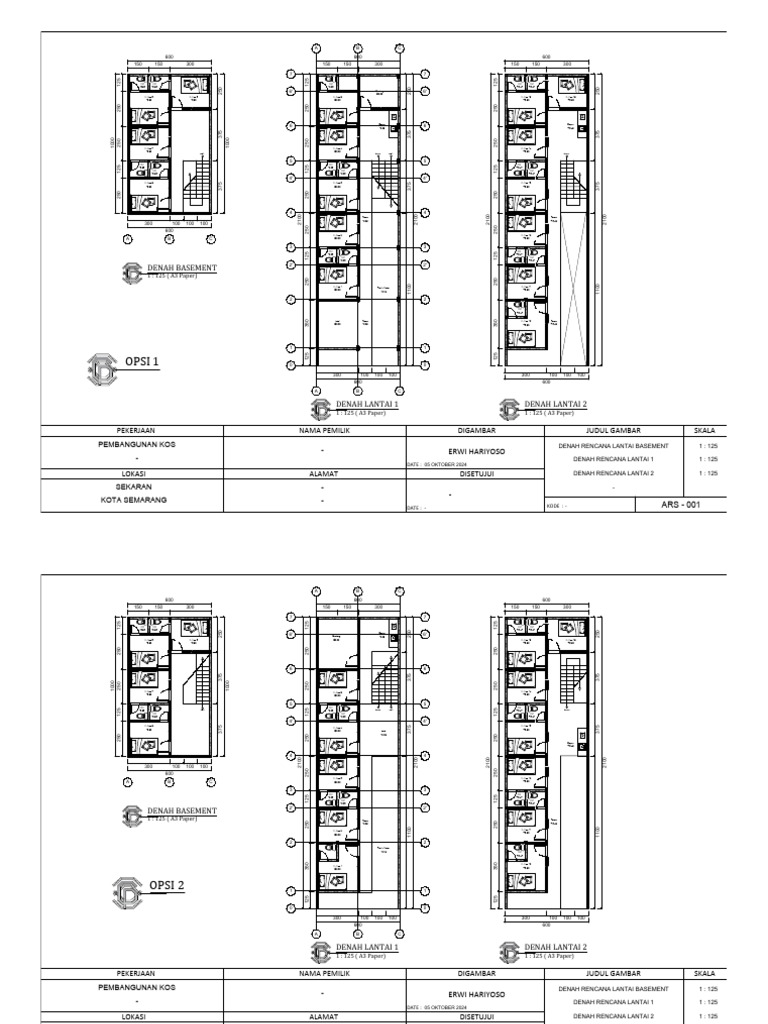 Denah Kos dan Ruang Terkait | PDF
