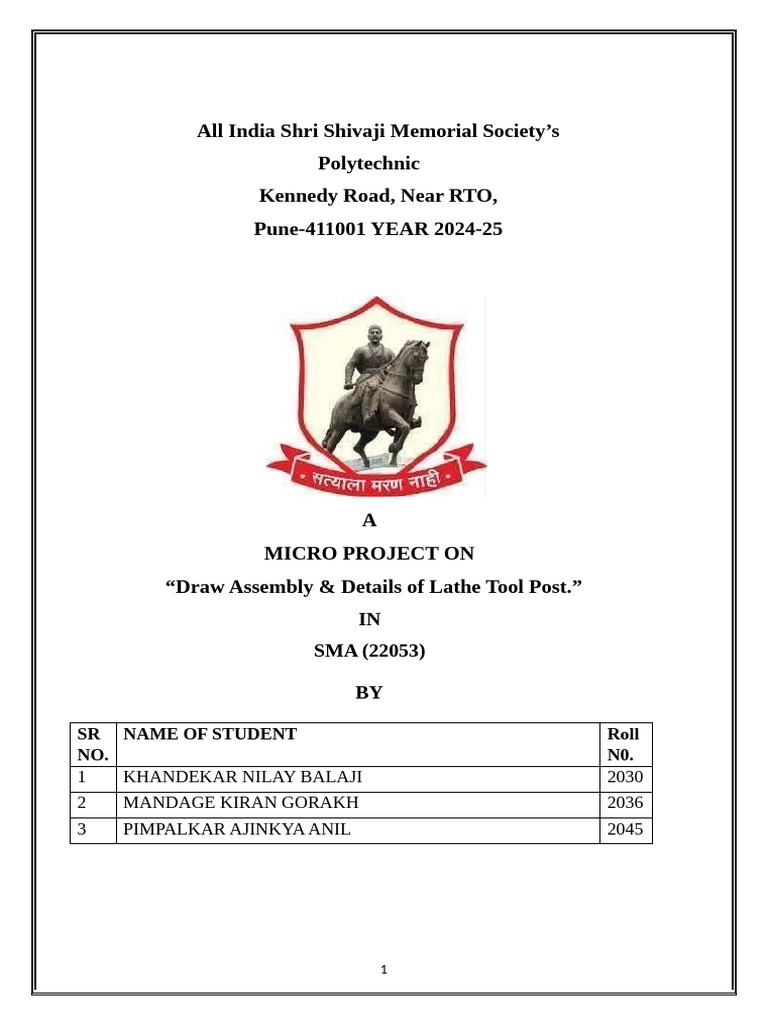 Lathe Tool Post Assembly Guide | PDF | Machine Tool | Machining