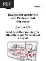Eapp - q2 - Mod4 - Determining The Objectives and Structures of Reports ...