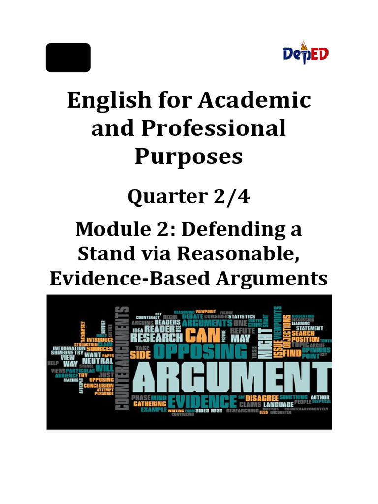 EAPP Q2 Module 2 | PDF | Argument | Copyright