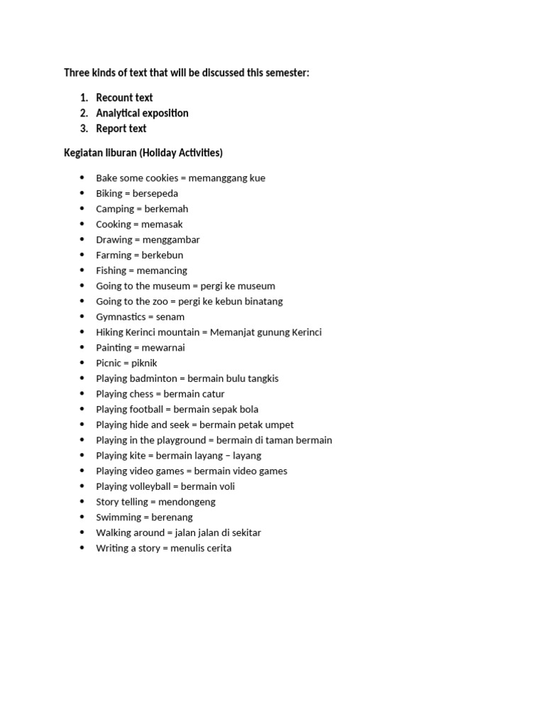 Writing Recount Text Through Picture | PDF