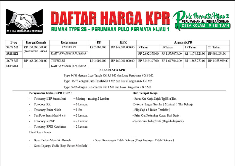 Flyer Harga KPR | PDF