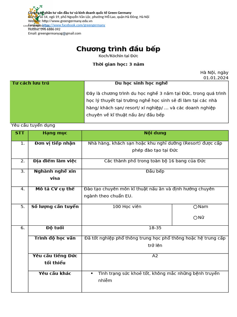 DHN Đầu Bếp (Koch) | PDF