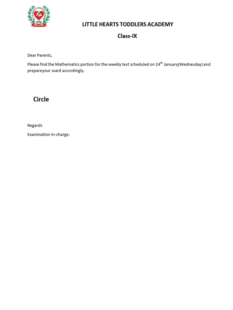 Class-IX Mathematics Portion | PDF