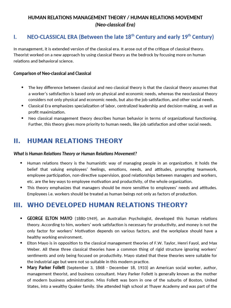 Group 3 Human Relations Theory | PDF | Motivation | Motivational